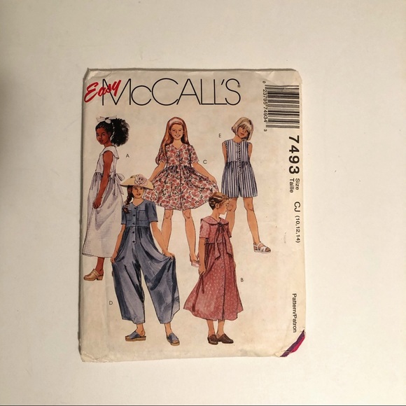 McCall’s | Other | Easy Mccalls Girls Sewing Pattern 7493 | Poshmark